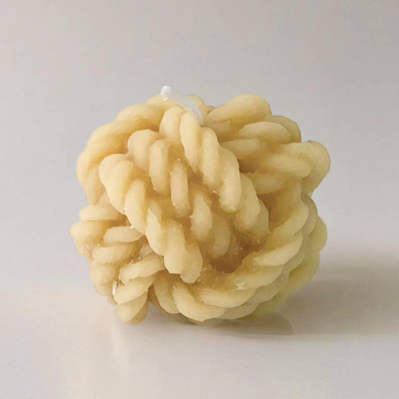 Beeswax Ball Candles | Rope | Box of 3 – Hamish + Grace